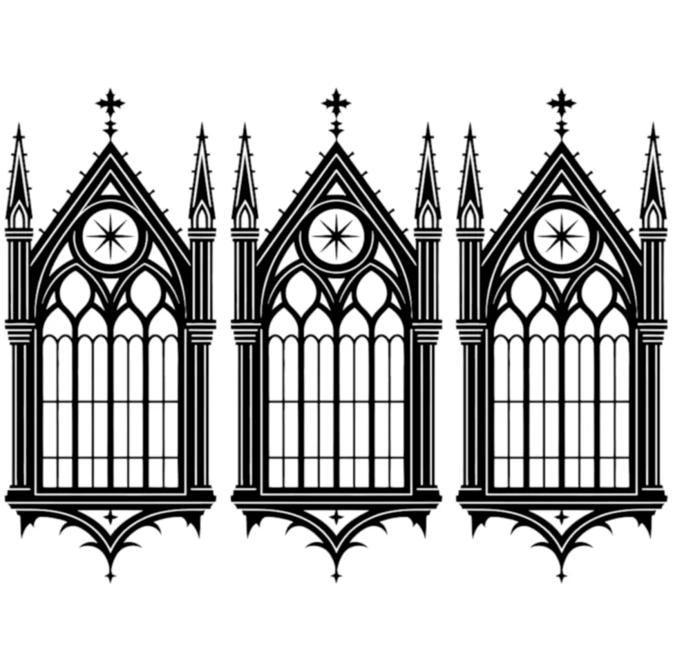 Texture Roller V205 | Gothic Cathedral Windows IV - Free 3D Print Model ...