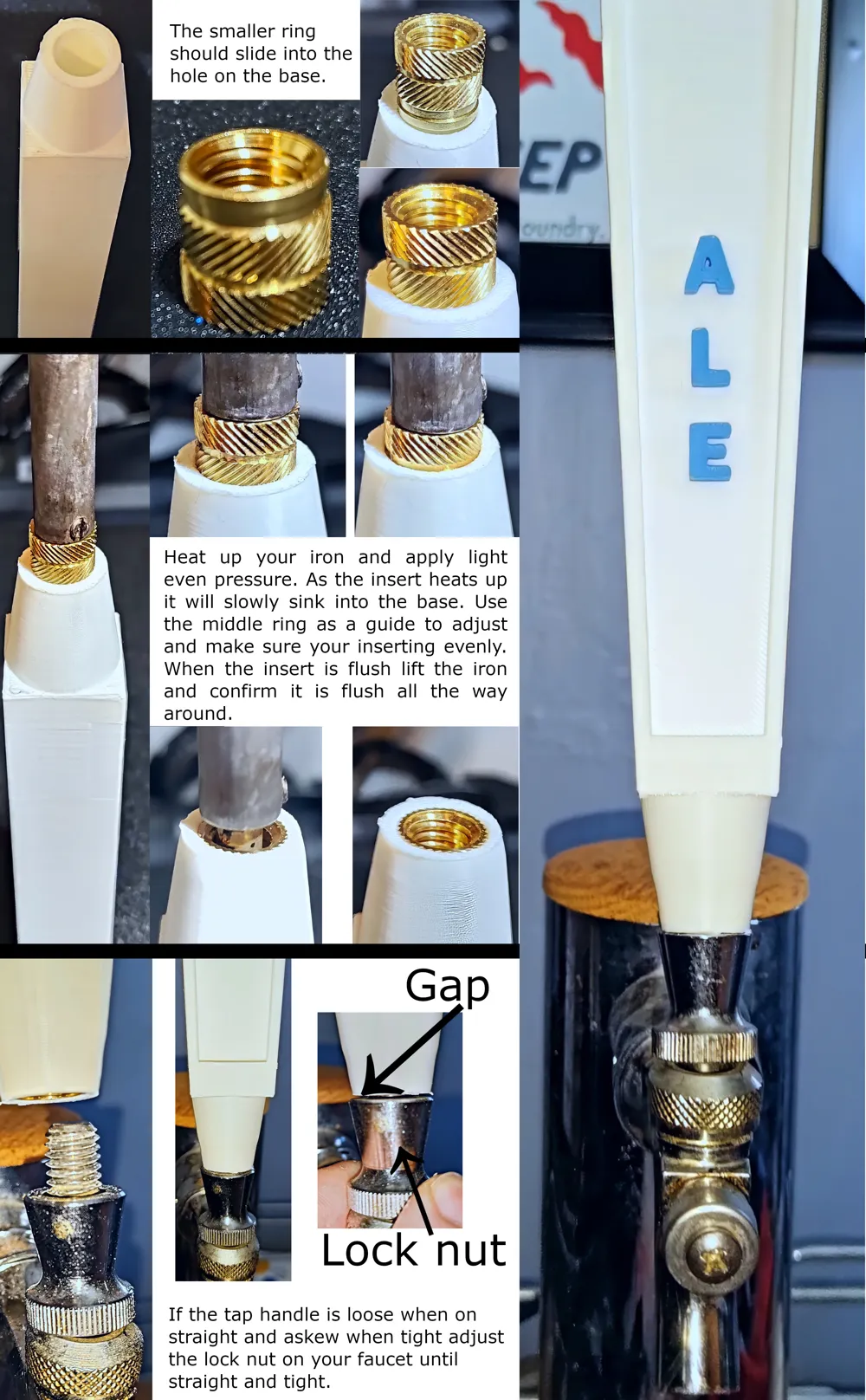 Customizable Beer Tap Handle with Swappable Plates - Free 3D Print ...