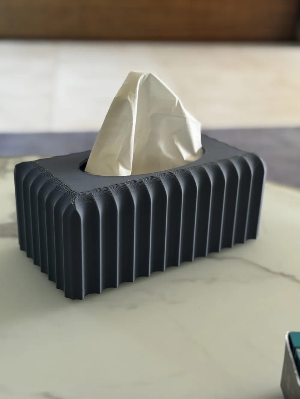 Elegant Tissue Box Holder – Modern Groove Design - Free 3D Print Model ...