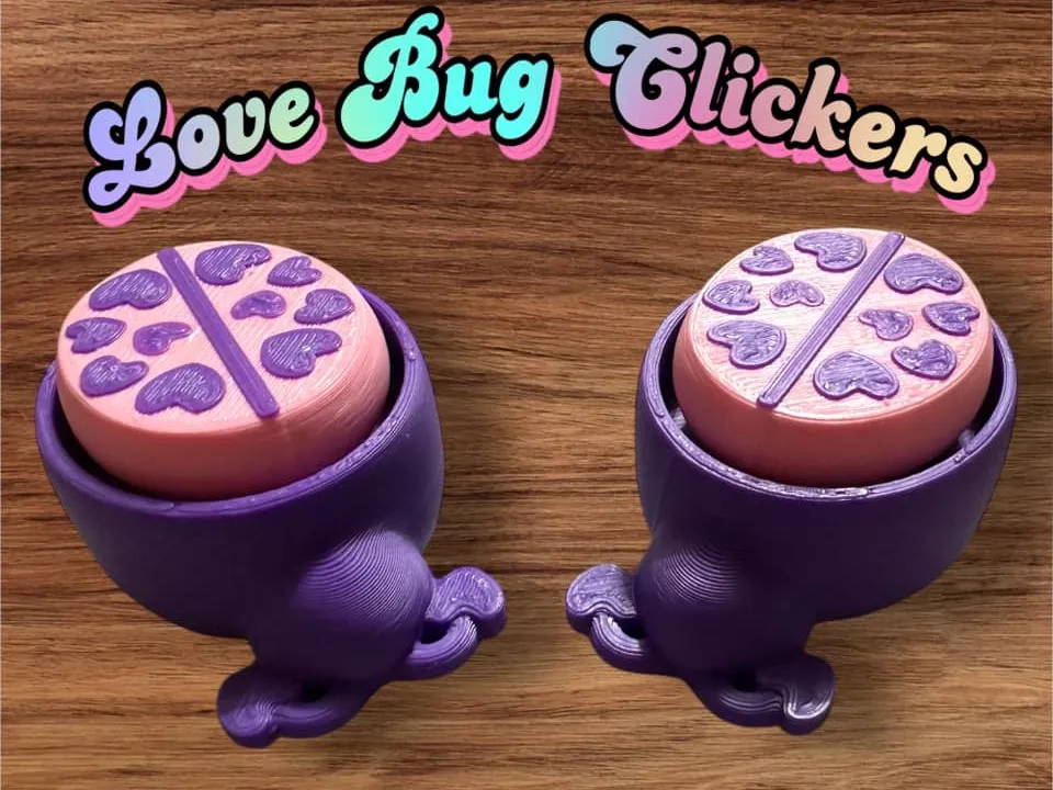 Love Bug Fidget Clicker by jambabydesigns - MakerWorld