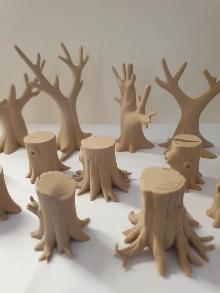 15 Stylized Trees & Stumps Set by Midjam MakerWorld: Download Free 3D ...