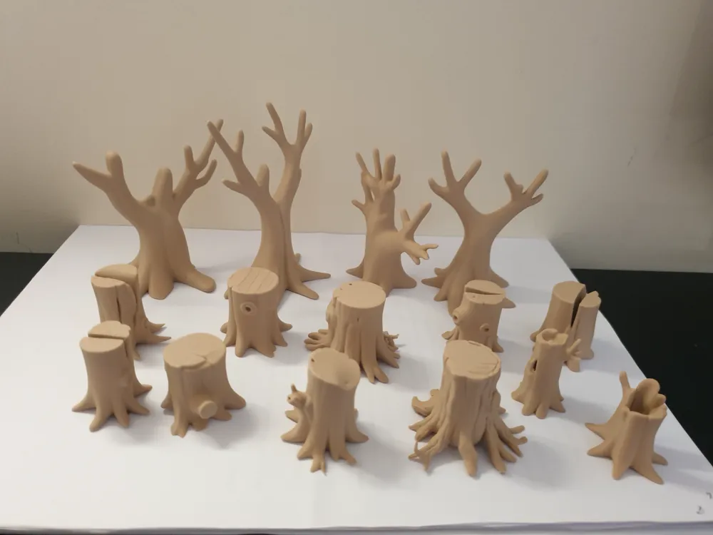 15 Stylized Trees & Stumps Set by Midjam MakerWorld: Download Free 3D ...