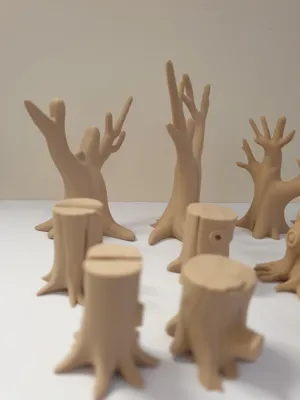 15 Stylized Trees & Stumps Set - Free 3D Print Model - MakerWorld