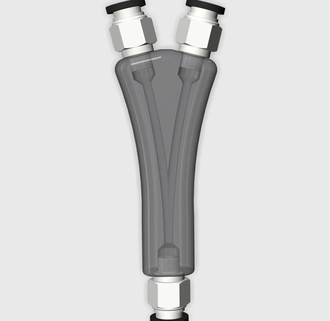 Triple Y-fitting, ultra-smooth triple extruder, printable on phone by ...