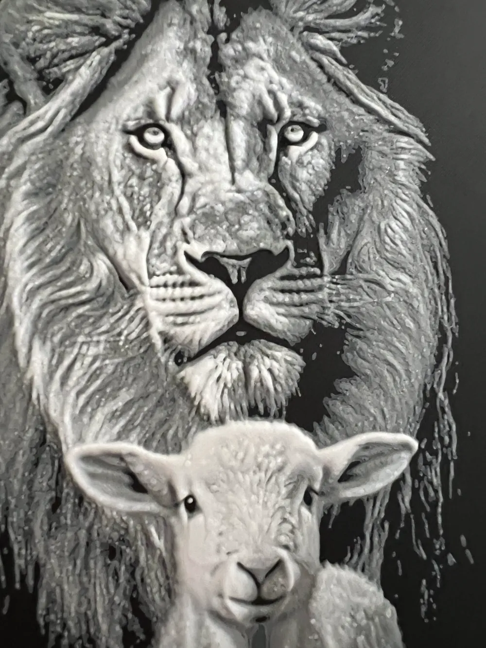 Lion and Lamb Wall Art by RP47 - MakerWorld