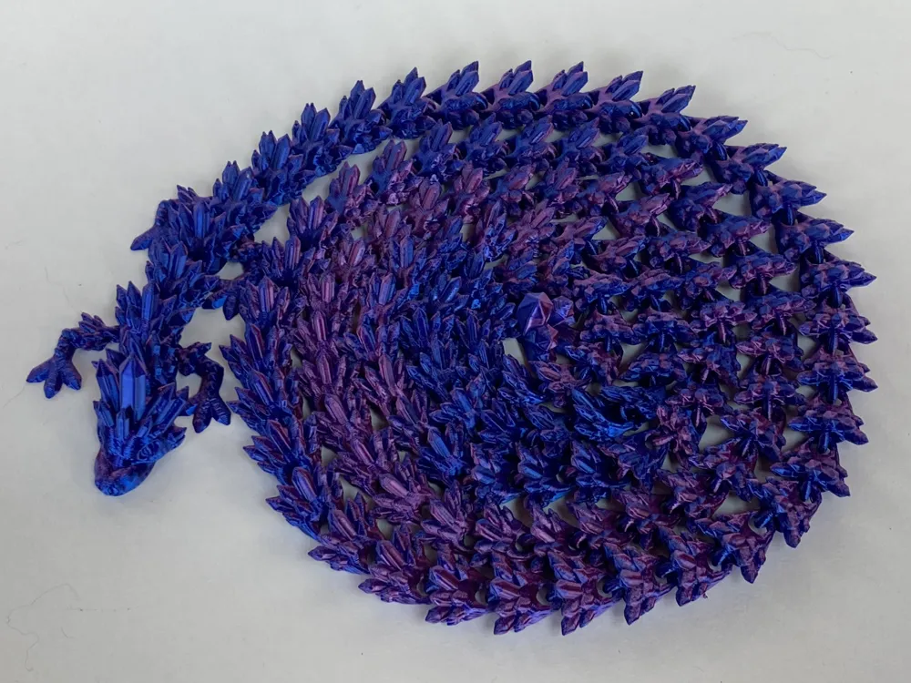 5ft long XXXL crystal dragon - Free 3D Print Model - MakerWorld