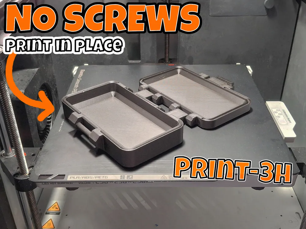 Box- Print in place and no screws - Free 3D Print Model - MakerWorld