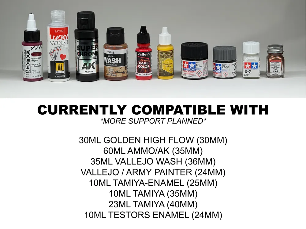 Paint Pal: Mix & Match Magnetic Paint Caddy - Free 3D Print Model ...