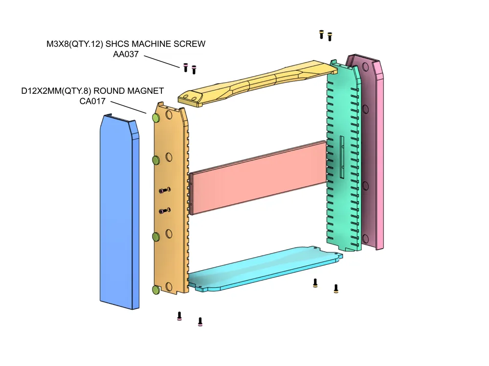 Paint Pal: Mix & Match Magnetic Paint Caddy - Free 3D Print Model ...