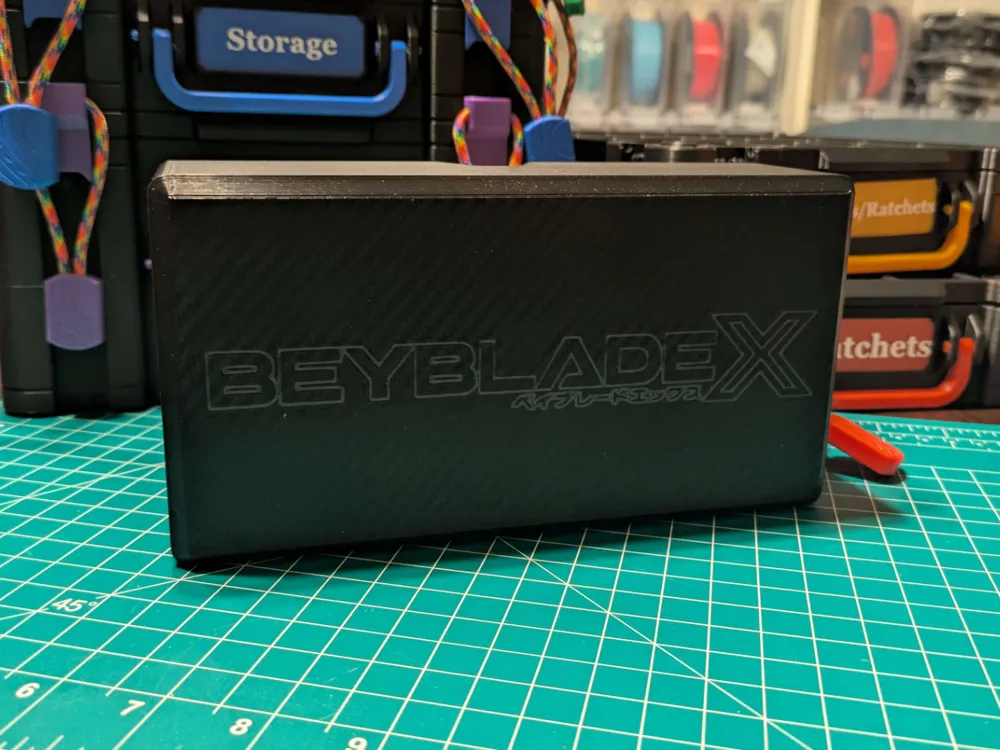 Beyblade X Broadside Deck Box - Beyblade X Logo by Woodbelly MakerWorld ...