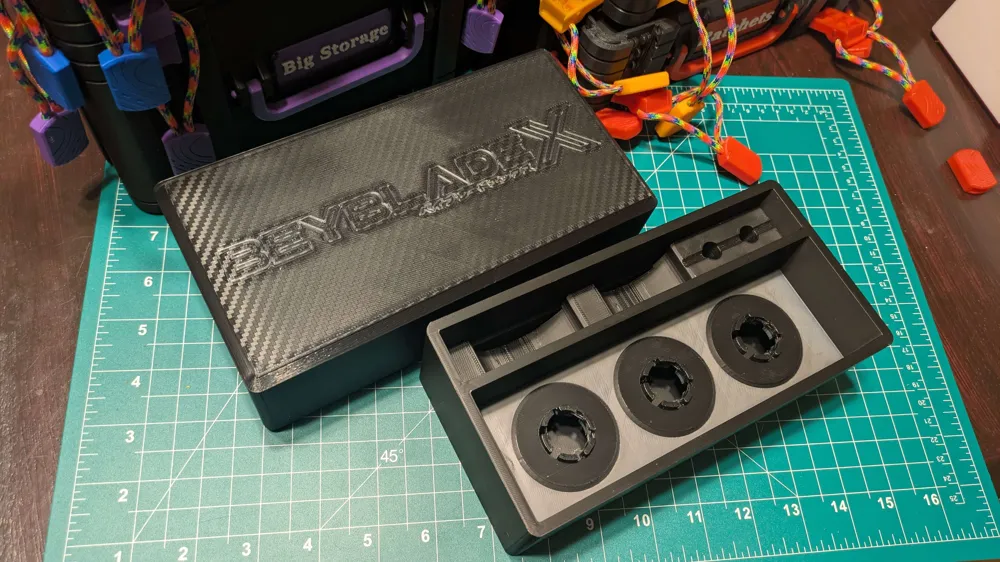 Beyblade X Broadside Deck Box - Beyblade X Logo by Woodbelly MakerWorld ...