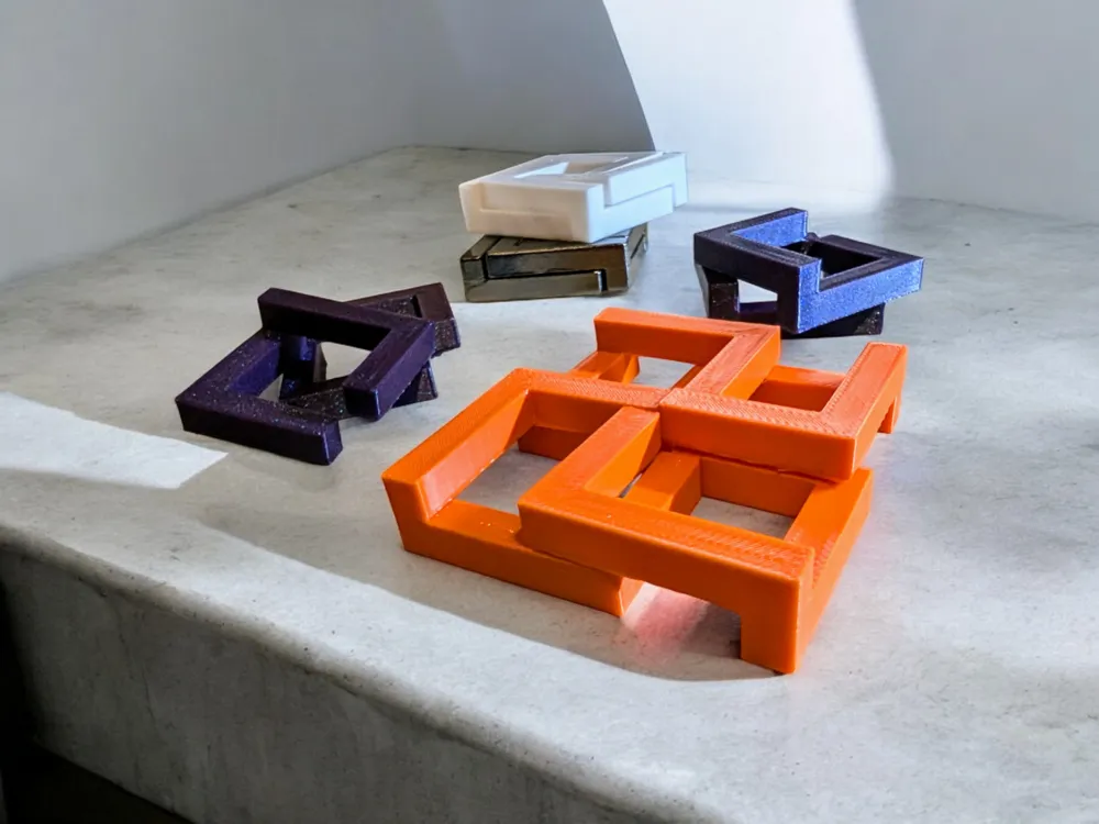Square Lock 3D Puzzle Brain Teaser by Sanciio - MakerWorld