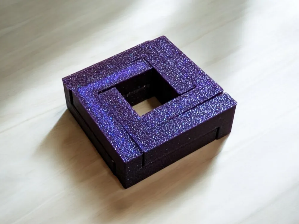 Square Lock 3D Puzzle Brain Teaser by Sanciio - MakerWorld
