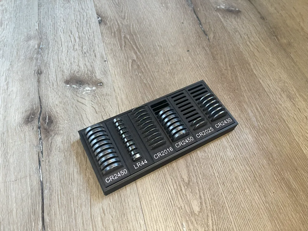 Button Cell Battery Storage Box by Luc Monnom - MakerWorld