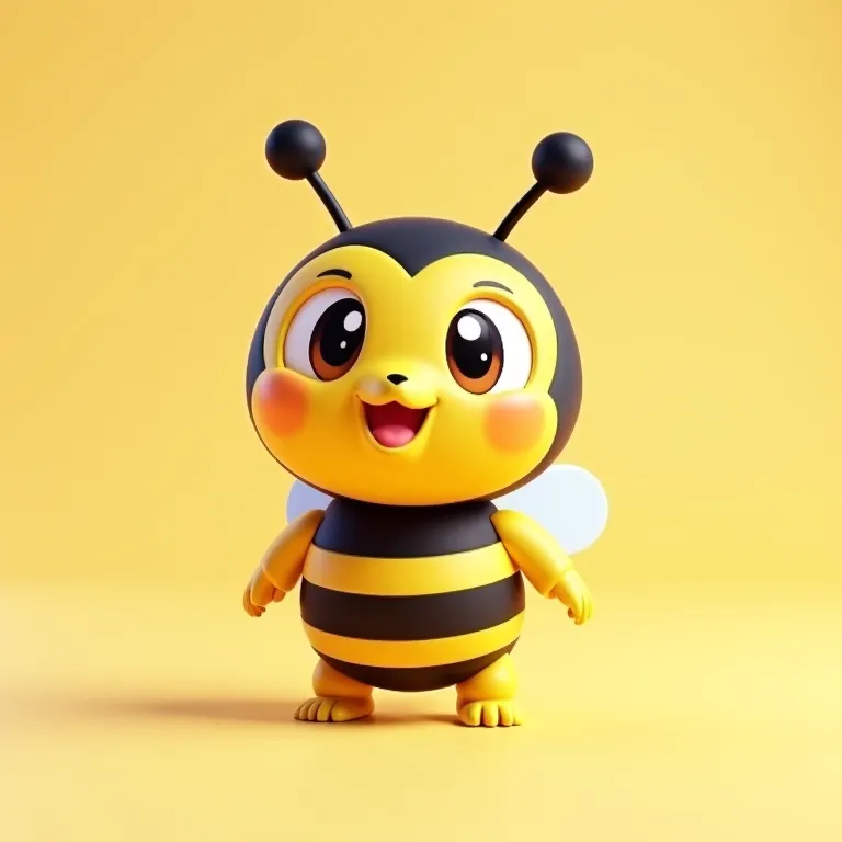 Dee The Bee - PrintMon 3D Animal Creature - Free 3D Print Model ...