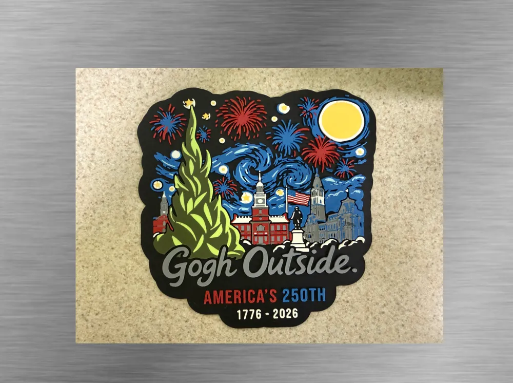 Patriotic -Gogh Outside America 250th Plaque - Free 3D Print Model ...