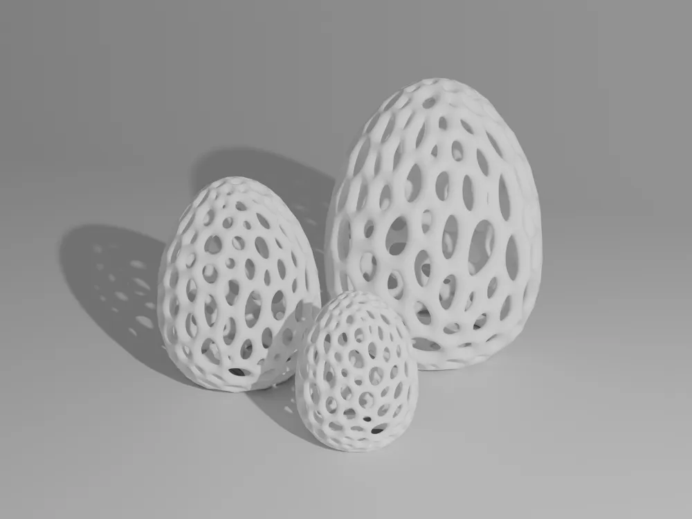 Voronoi Egg by pixel_design - MakerWorld