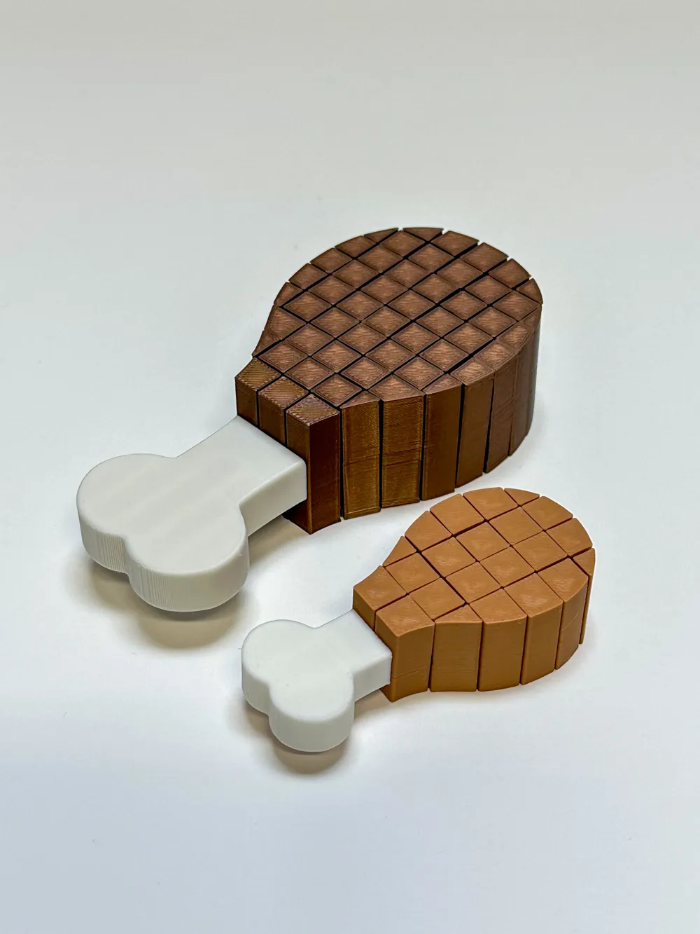 Mini Pixel Turkey Leg Fidget by 3DPmom MakerWorld: Download Free 3D Models