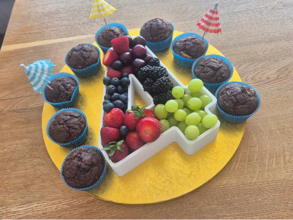 Fruit Number Tray – 3D Printed Birthday gift - Free 3D Print Model ...