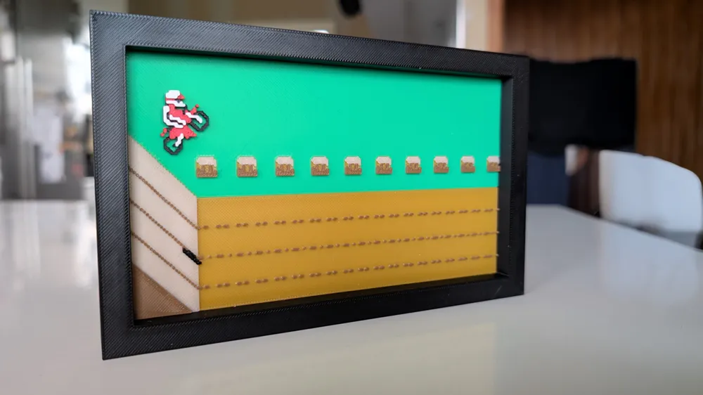 Excitebike Wall Art by Tomas Lindqvist - MakerWorld