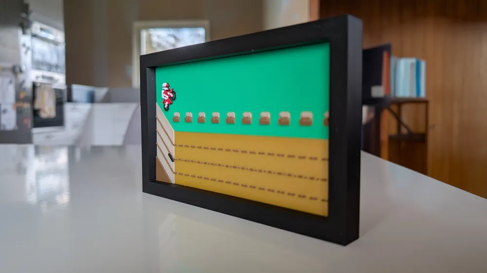 Excitebike Wall Art by Tomas Lindqvist - MakerWorld