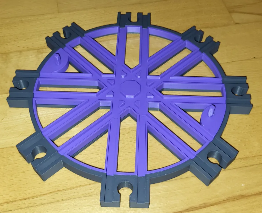XL skeleton turntable / crossroad wood train brio - Free 3D Print Model ...