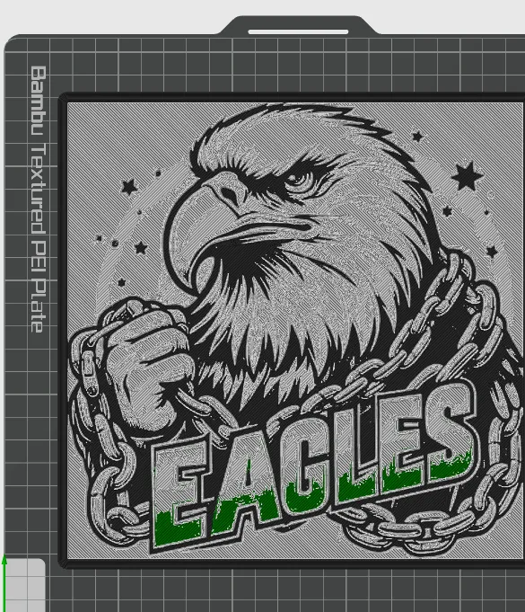 Eagles Eagle Hueforge by jc unboxed MakerWorld: Download Free 3D Models