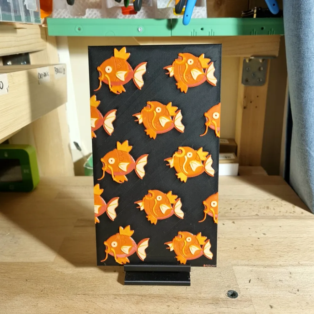 Wall of Magikarp Pokemon ( Hueforge ) by Big Simi - MakerWorld