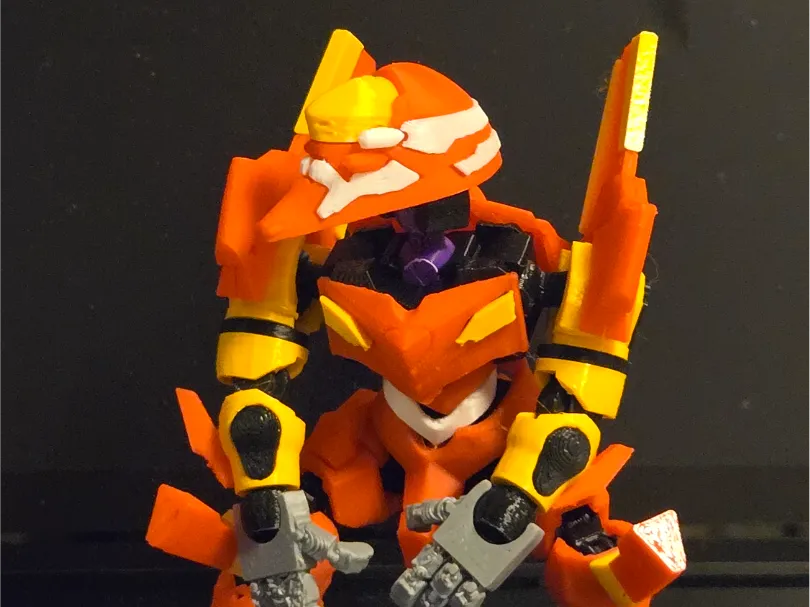 Mechanoid Evangelion Unit-02 Edition - Free 3D Print Model - MakerWorld