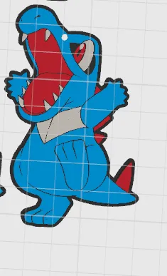 Totodile Keychain by user_824083545 - MakerWorld