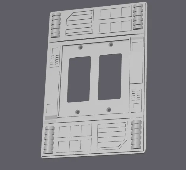 Galaxys Edge Panel Dual switch Cover Large by BlckStar - MakerWorld