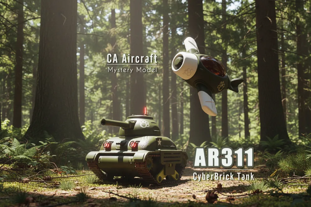 Tank AR311 - Non Cyber Brick by Ariel MakerWorld: Download Free 3D Models