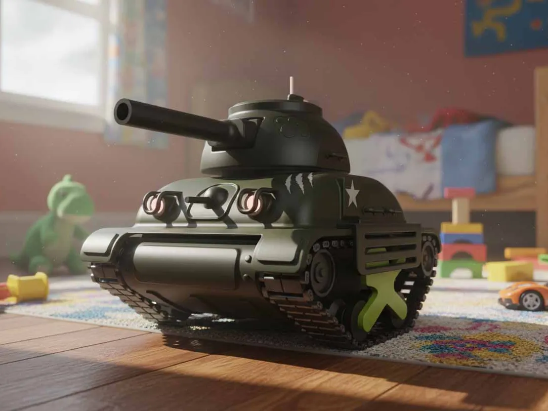 Tank AR311 - Non Cyber Brick by Ariel MakerWorld: Download Free 3D Models