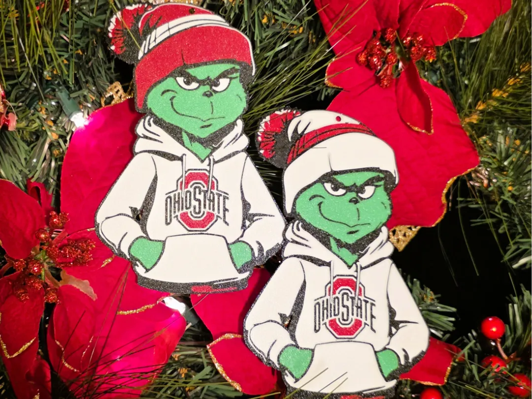 Grinch Ohio State Christmas Ornament by Ray MakerWorld: Download Free ...