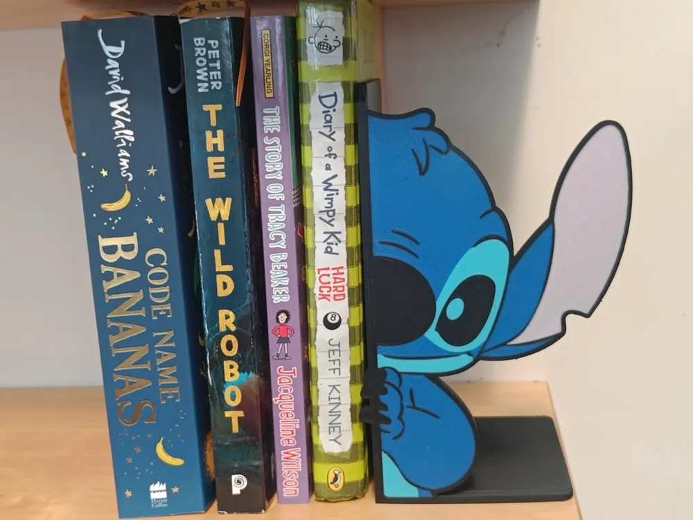 'Stitch' Inspired 4 Colour Bookend - Free 3D Print Model - MakerWorld