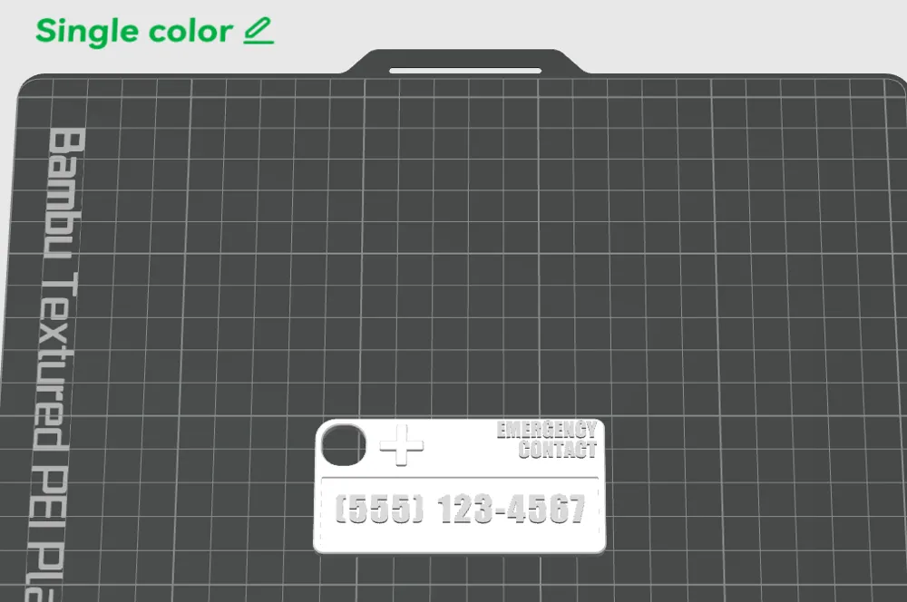 Backpack emergency contact tag for kids by Botolo - MakerWorld