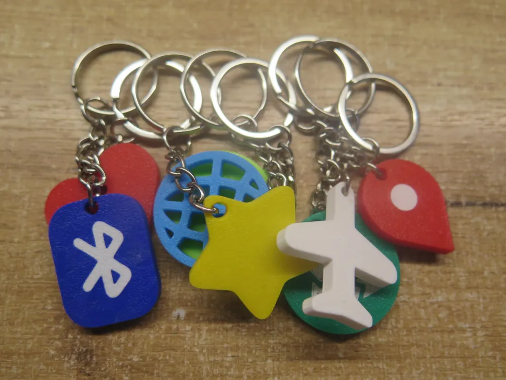 Popular Symbols as Keychains - Free 3D Print Model - MakerWorld