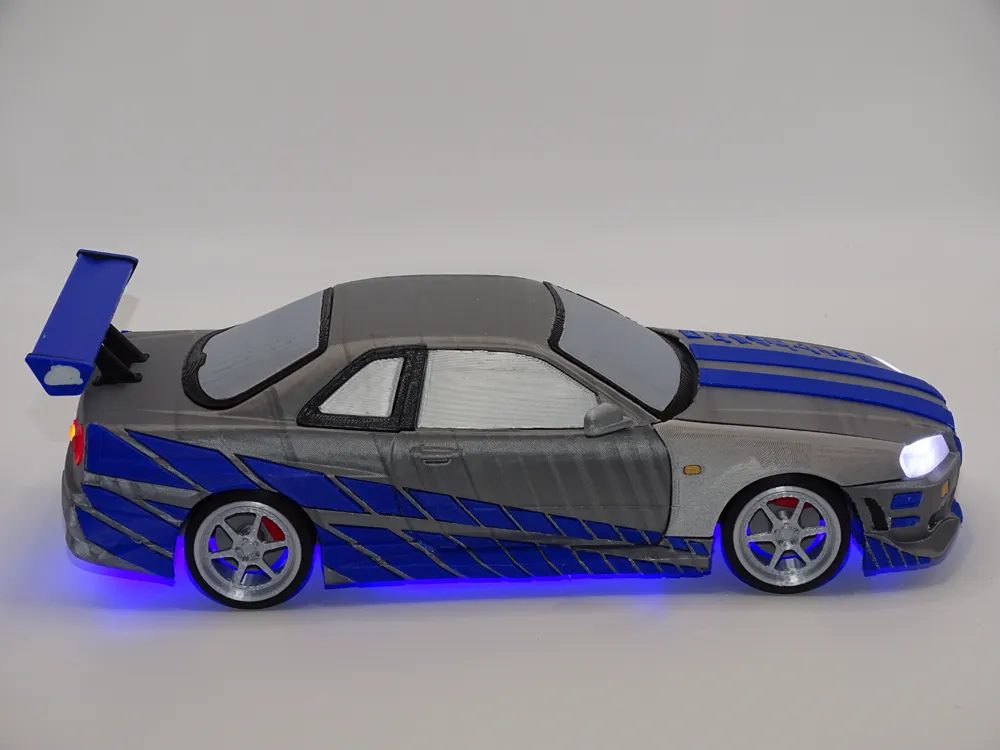 Nissan Skyline GT-R R34 (F&F) + RGB Neon & Lights by Mr.Rod MakerWorld ...