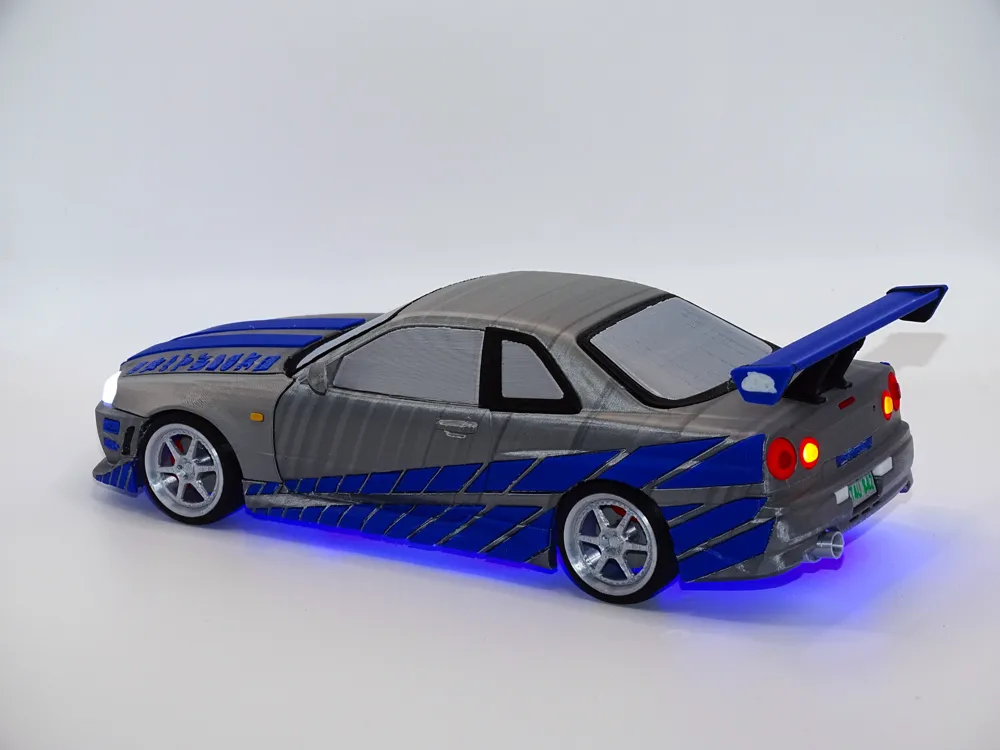 Nissan Skyline GT-R R34 (F&F) + RGB Neon & Lights by Mr.Rod MakerWorld ...
