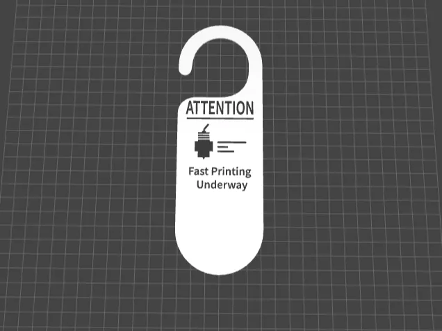 Fast Printing Door Sign by Dragon_Blaze - MakerWorld