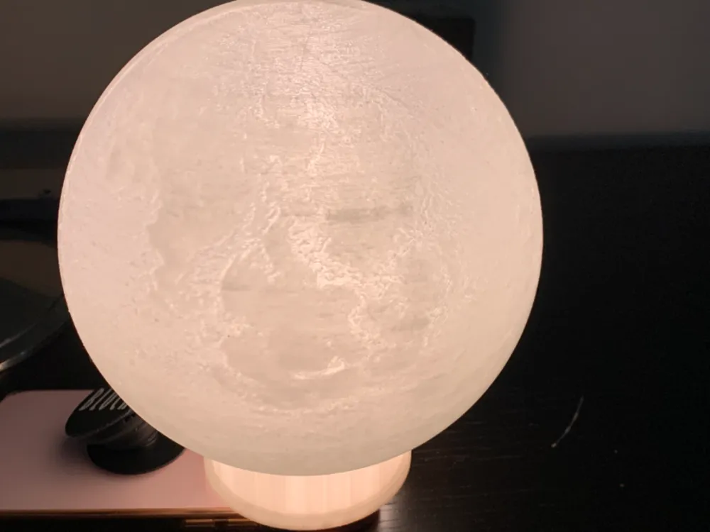 Lithophane Moon Globe by RaiderLess - MakerWorld