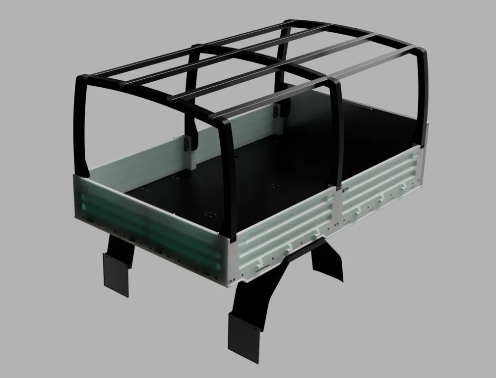 Rear Bed with Canvas Frame for Casadio MOG (4x4) - Free 3D Print Model ...