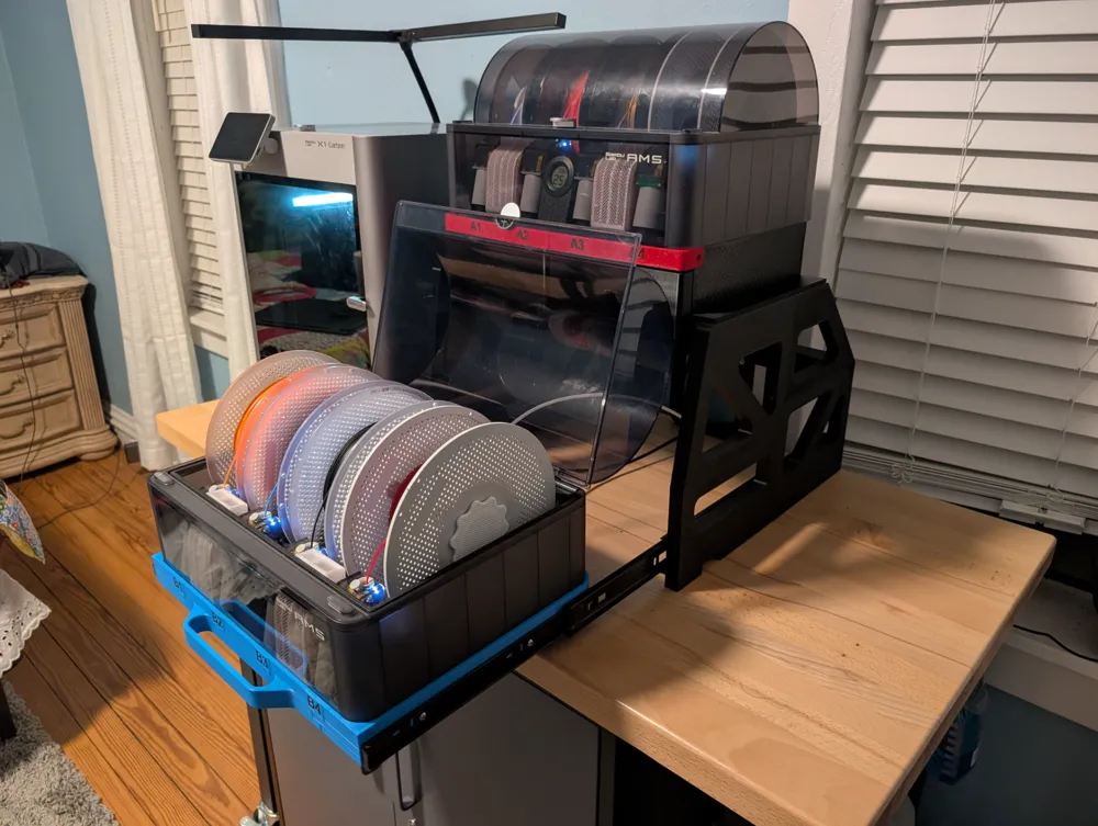 Dual AMS Shelf with Drawers by mwnprints MakerWorld: Download Free 3D ...