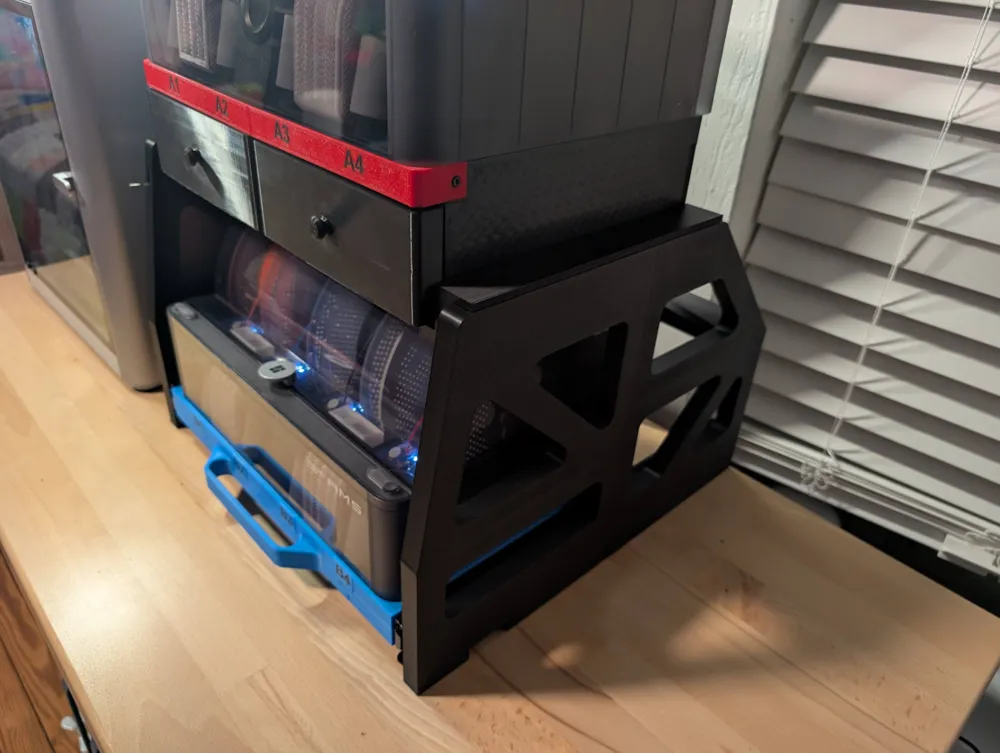 Dual AMS Shelf with Drawers by mwnprints MakerWorld: Download Free 3D ...