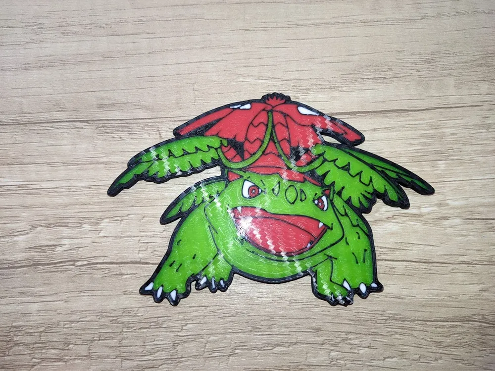 Mega Venusaur Wall Art by Sitsero - MakerWorld