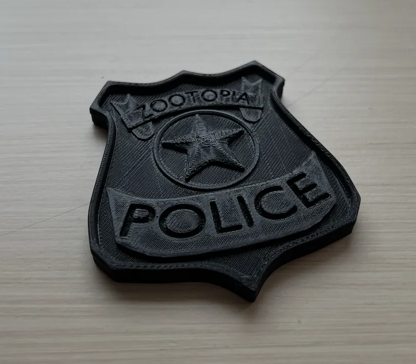Zootopia Police Badge by Oxxkeyo MakerWorld: Download Free 3D Models