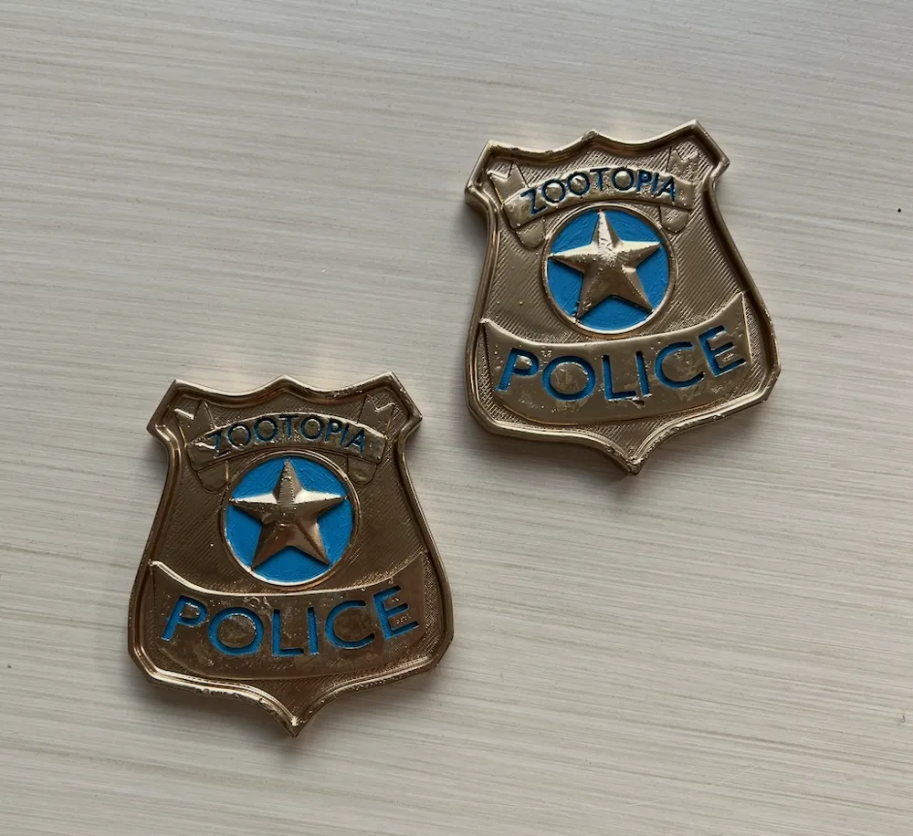Zootopia Police Badge - Free 3D Print Model - MakerWorld