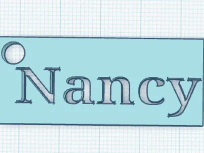 Portachiavi Nancy - Modello di stampa 3D gratuito - MakerWorld