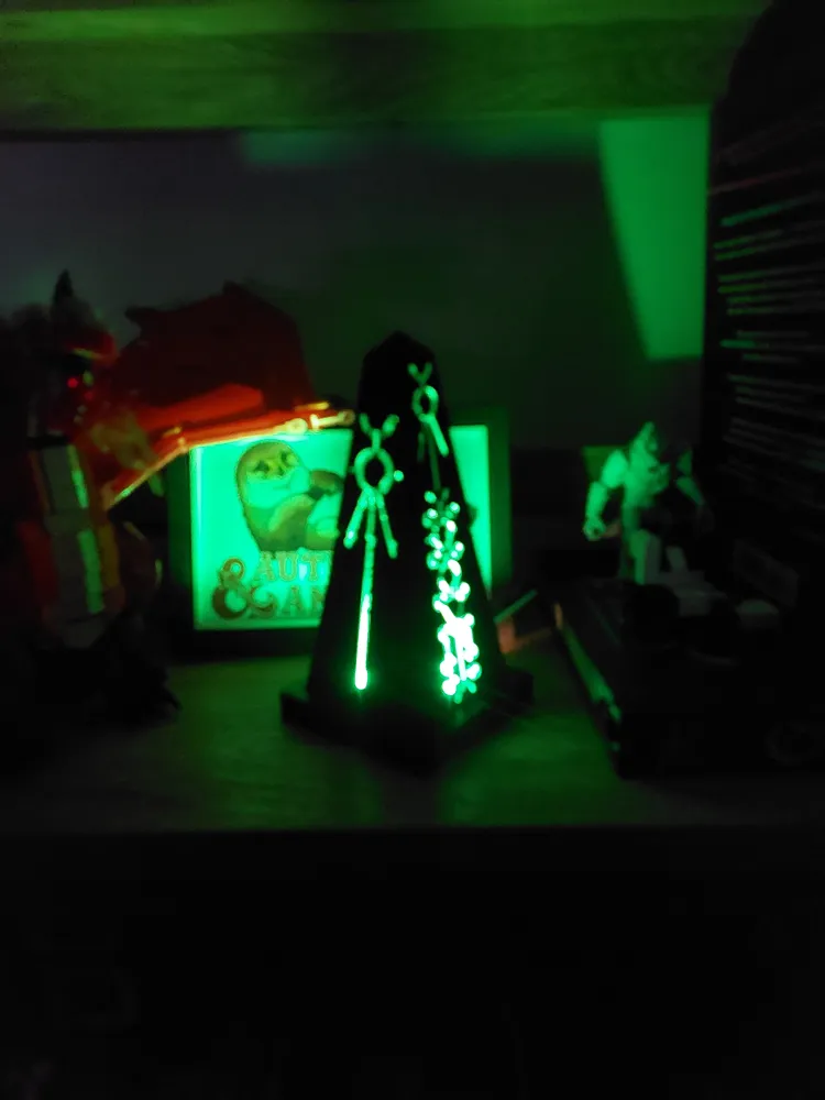 Necron Obelisk Lamp - Sci Fi Nightlight / Lighting - Free 3D Print ...
