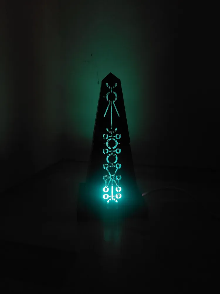 Necron Obelisk Lamp - Sci Fi Nightlight / Lighting - Free 3D Print ...